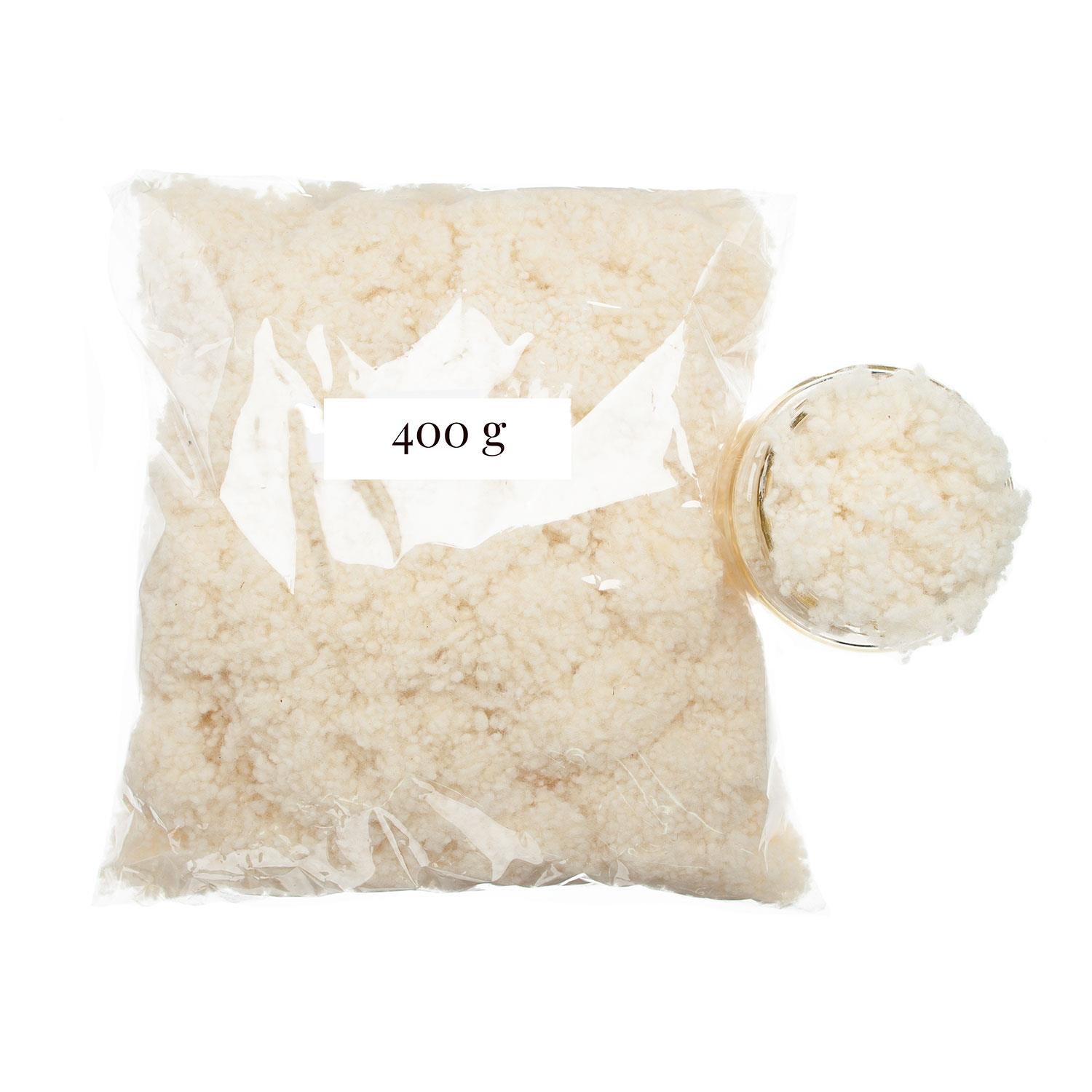 Bag of Wool Filling 400 gm | Wool Pillow & Cushion Filler | Wool Co